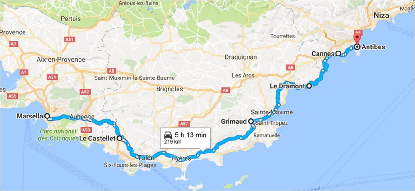 Costa Azul, Francia, parte I. – Viajes de AA y JC